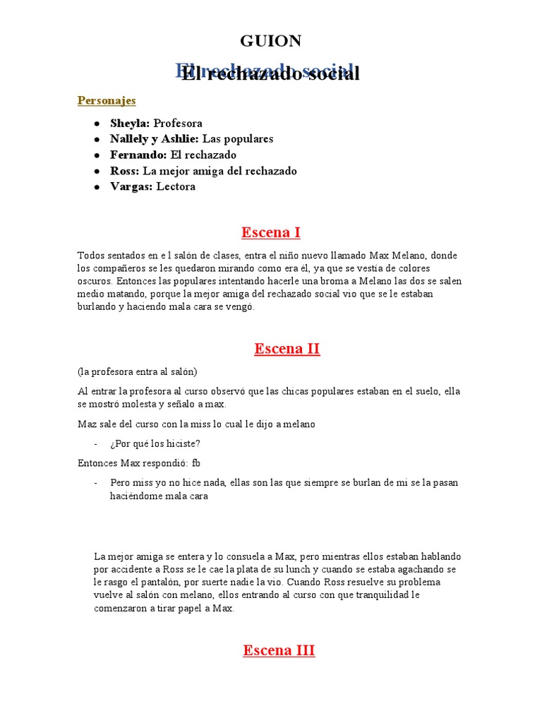 El Rechazo Social Pdf