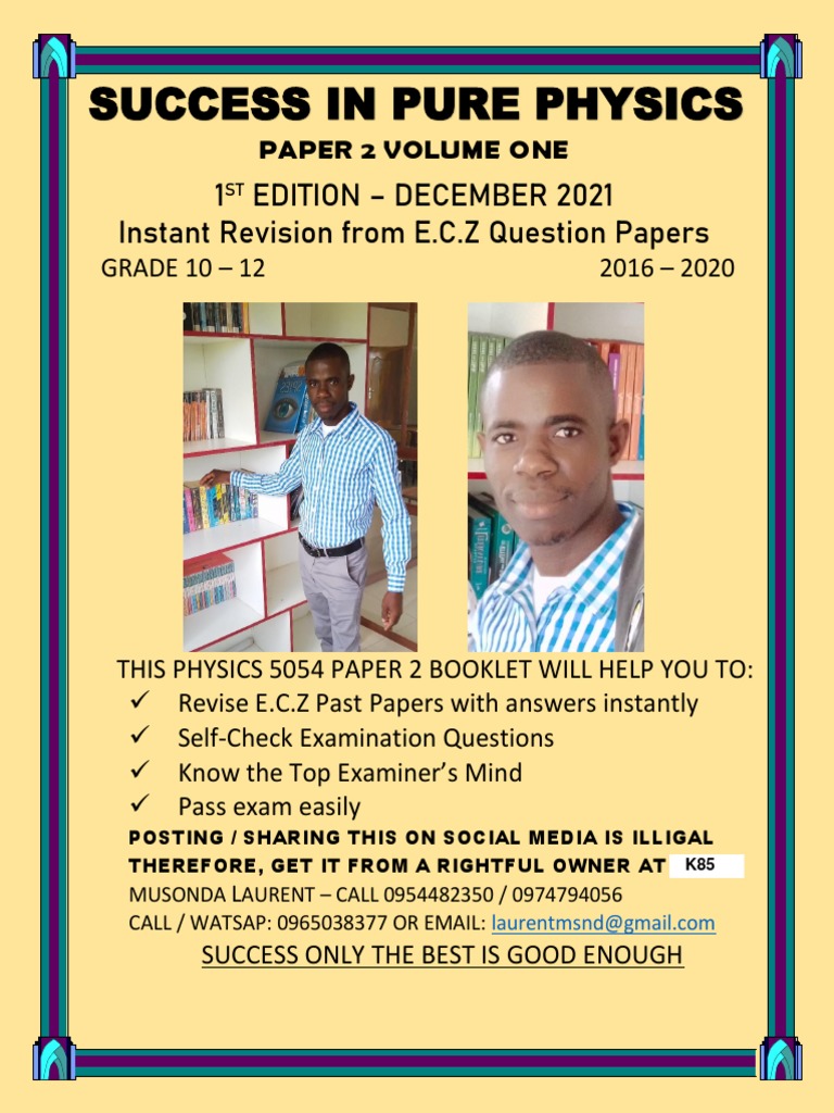 Success in Pure Physics p2 (2016 - 2020) | PDF | Physics | Physical ...