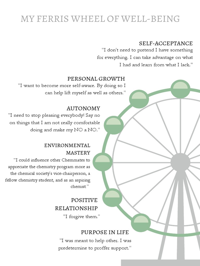 My Ferris Wheel of Well-Being | PDF