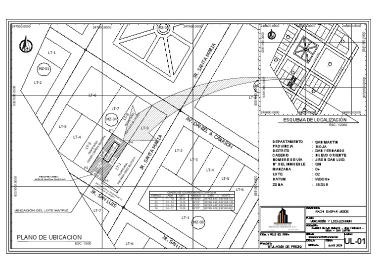 Plano de Ubicacion y Localizacion - A3 | PDF