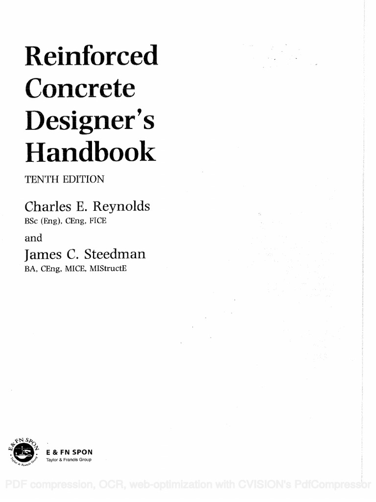 Reinforced Concrete Designer's Handbook 10th Edition | PDF | Technology ...