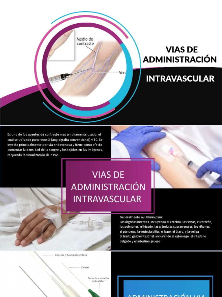 Vías de Administración Intravenosa de Contraste | PDF | Terapia ...