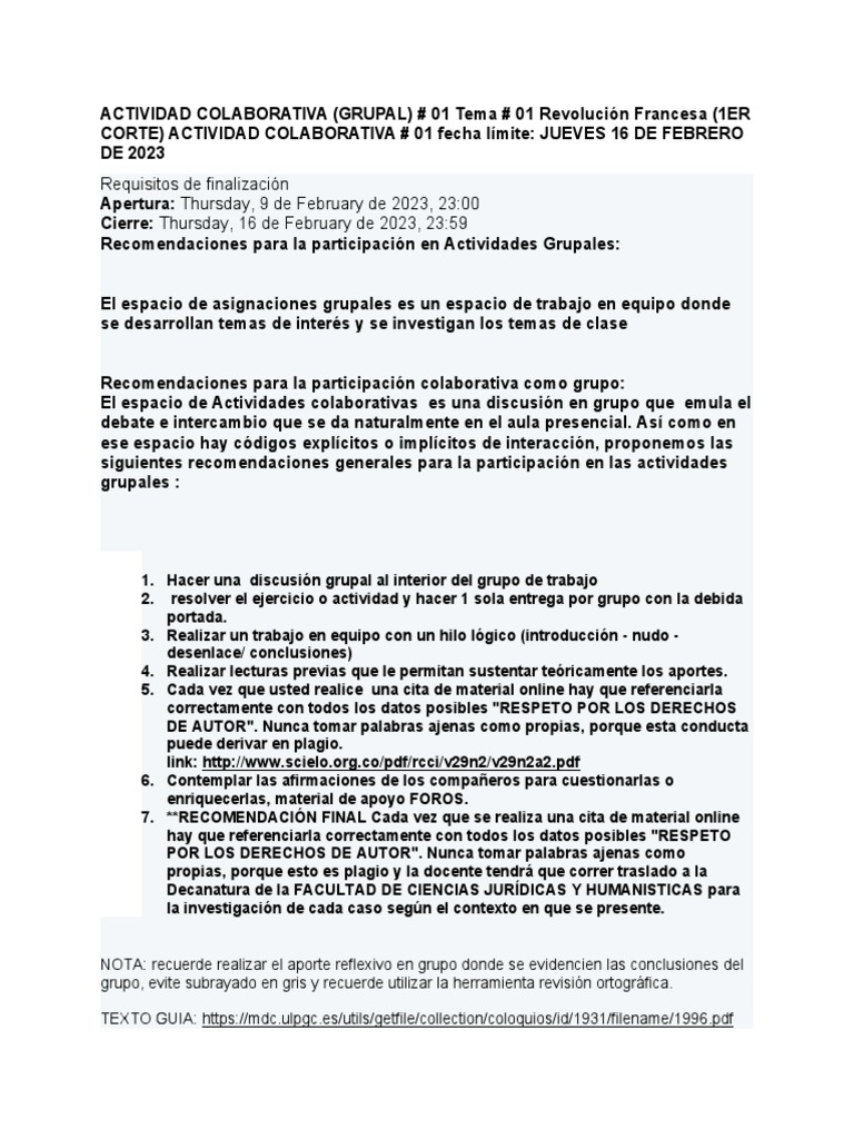 Actividad Grupal 1 | PDF