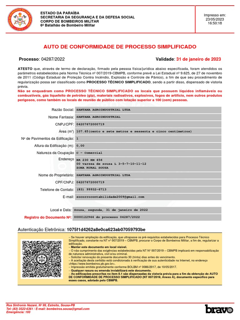 AUTO_CONFORMIDADE_PROCESSO_SIMPLIFICADO_MAXISSO | PDF