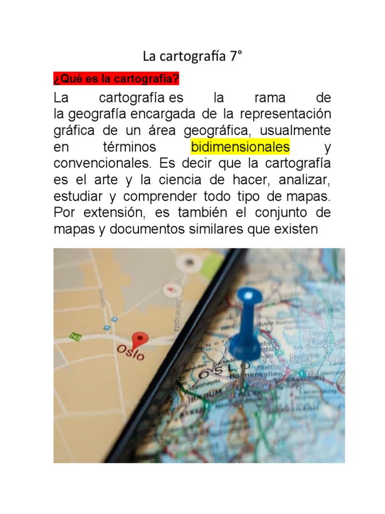 La Cartografía 7 | PDF | Geografía | Cartografía
