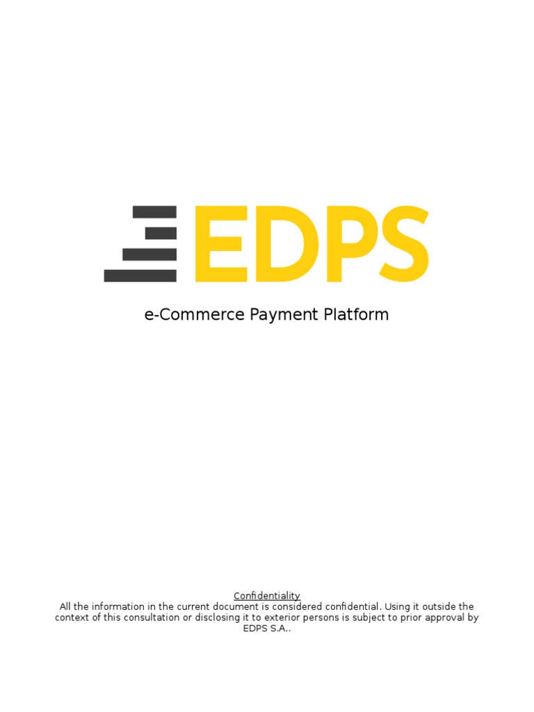 EDPS e-Commerce Platform Guide | PDF | Public Key Certificate ...