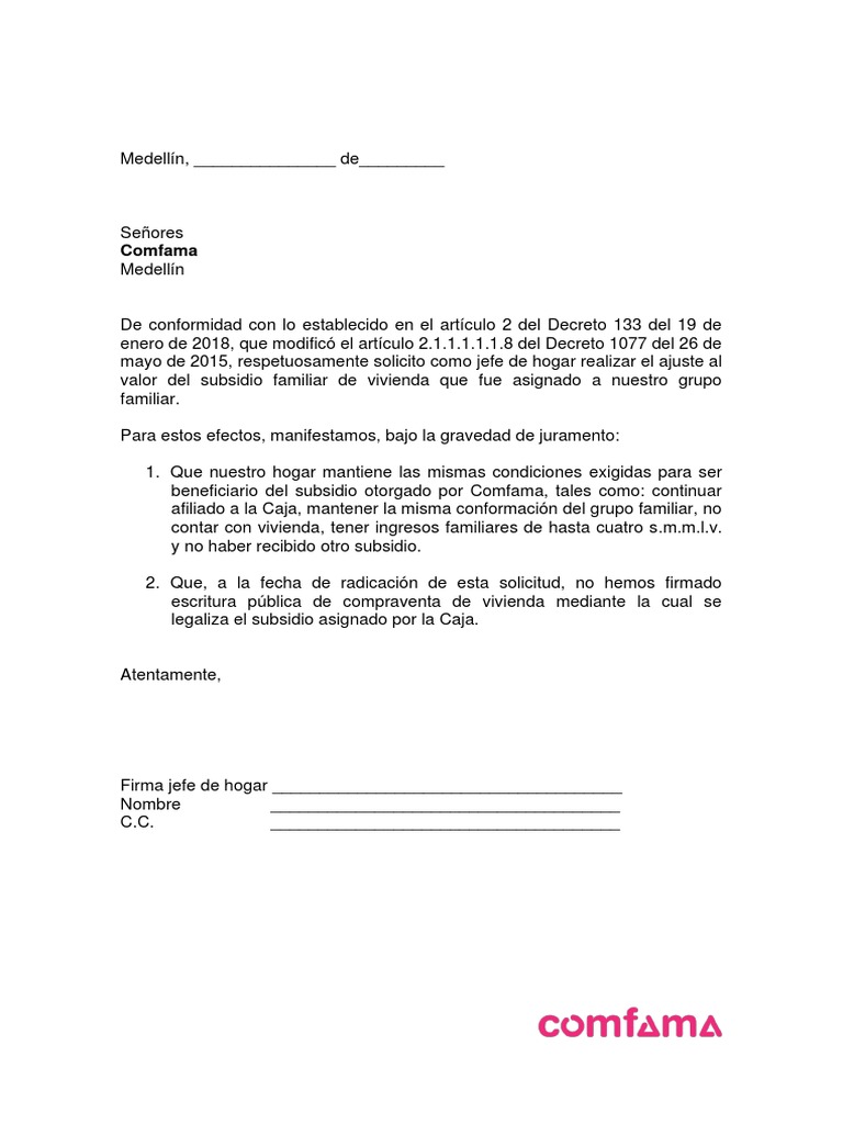 Formato Reajuste | PDF