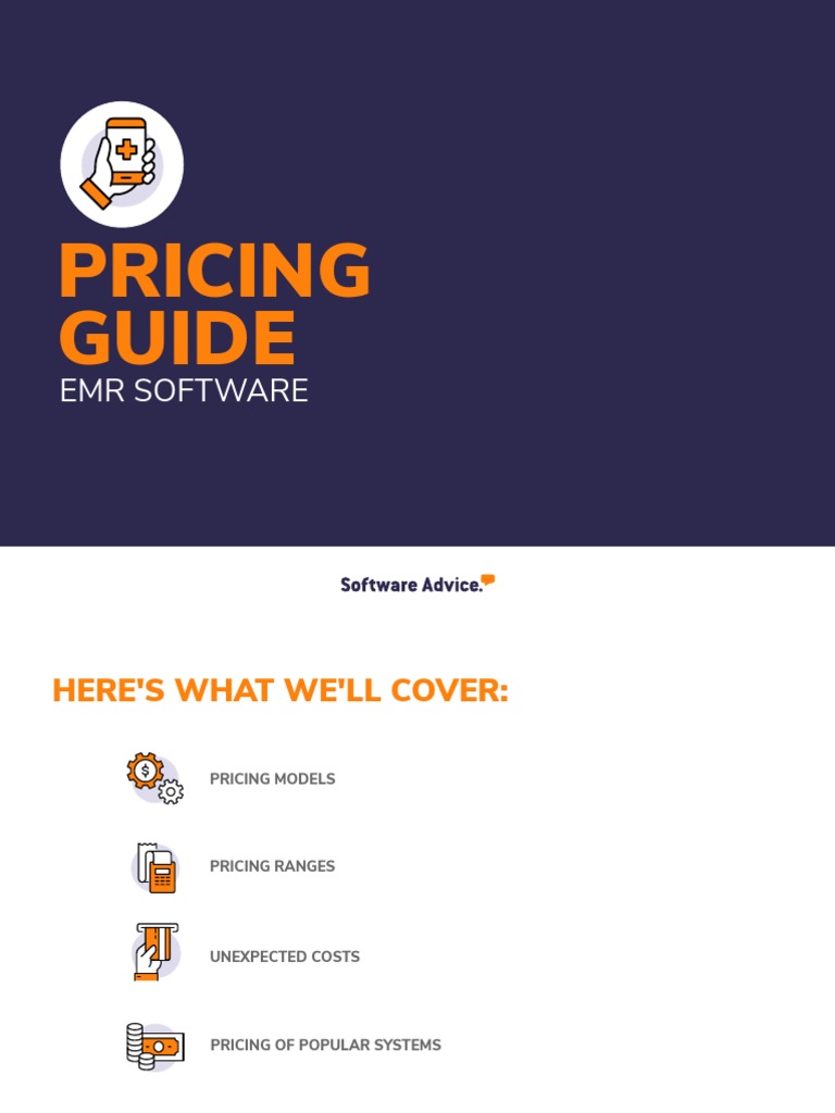 2022 EMR Pricing Guide | Download Free PDF | Subscription Business Model | Electronic Health Record