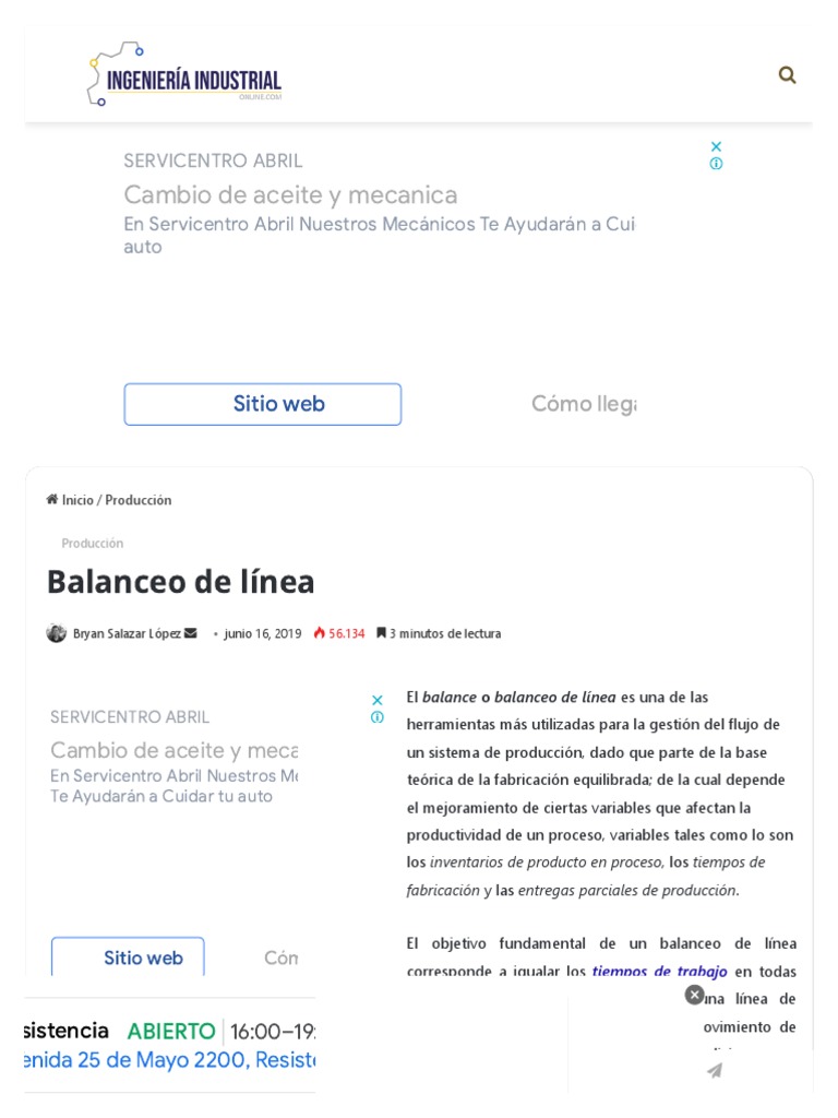 Balanceo de Líneas de Producción | PDF | Lean Manufacturing | Business