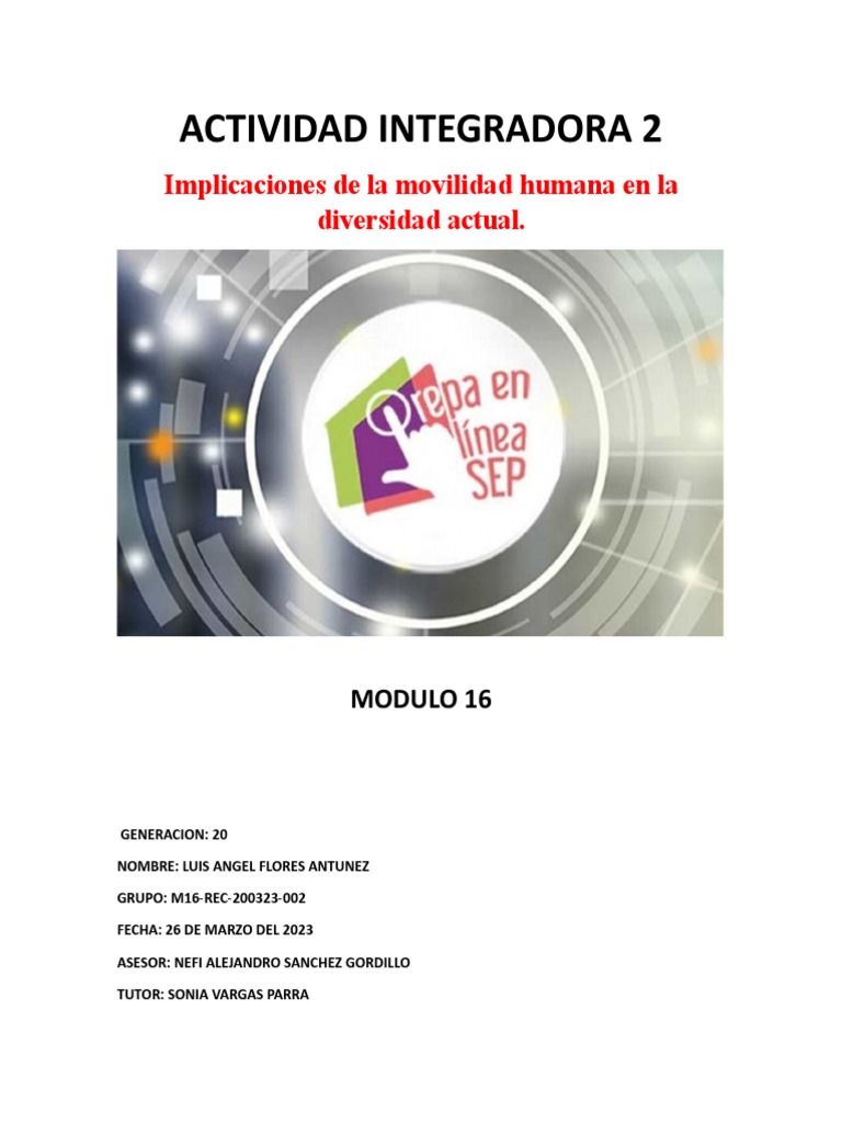 Actividad Integradora 2 | PDF