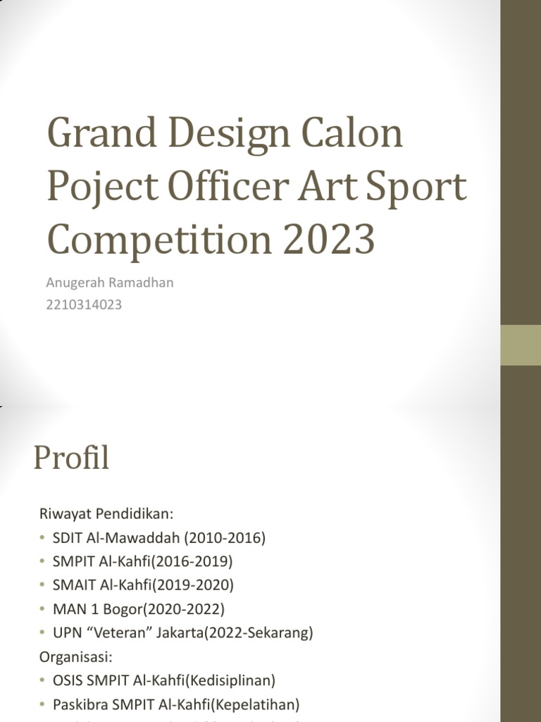 Grand Design ASCOM 2023 untuk Mahasiswa | PDF | Game & Aktivitas | Seni
