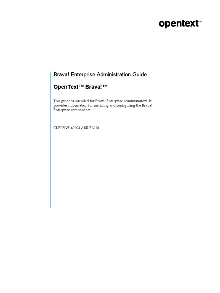 OpenText Brava! 16.6.3 - Brava! Enterprise Administration Guide English ...