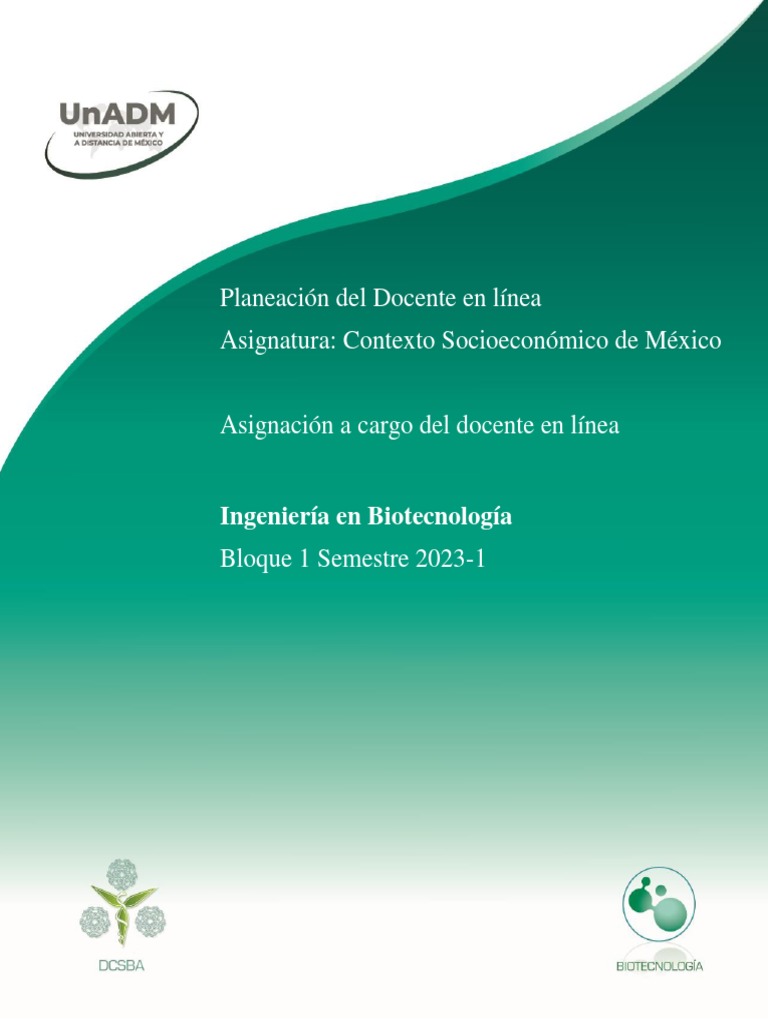 Planeación Docente en Línea UNADM | PDF | Informática