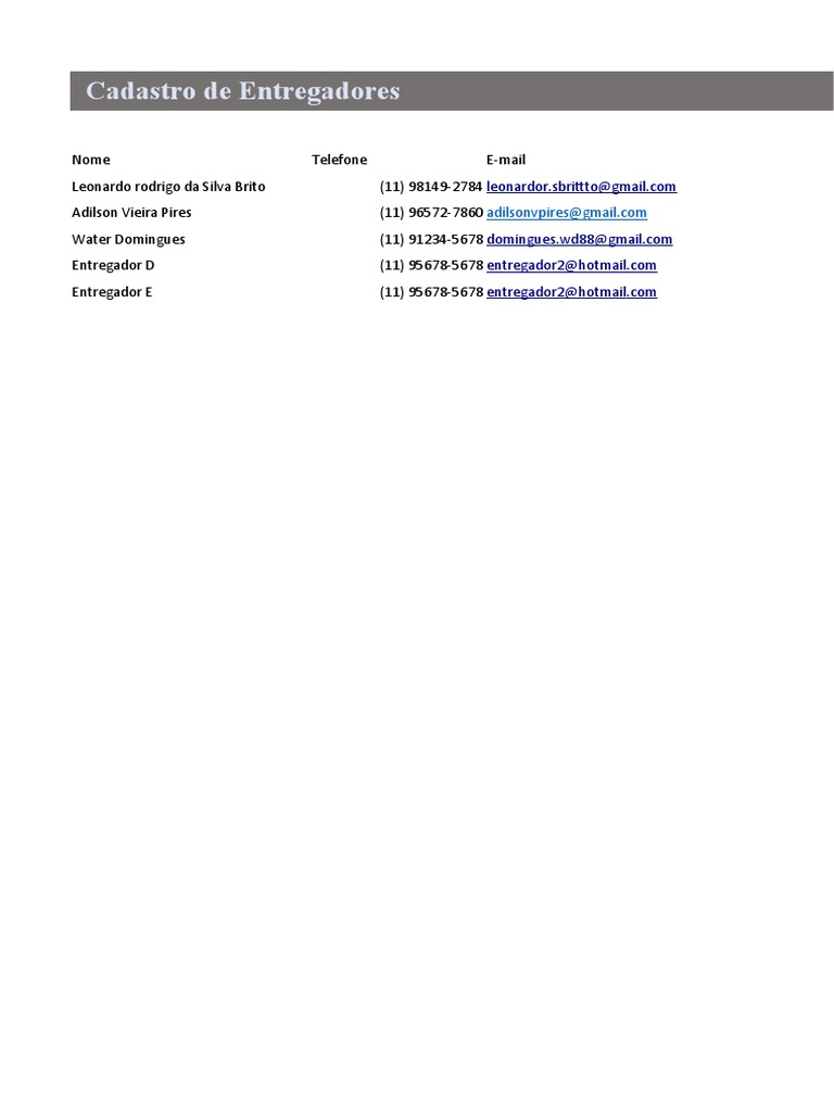 08-29 - Controle de Entregas - Logística | PDF