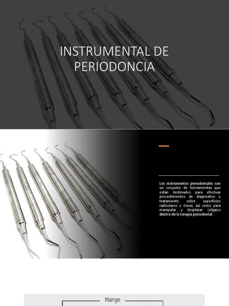Práctica 6 Instrumental de Periodoncia | PDF | Diente | Ramas de ...