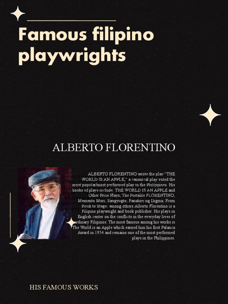 Notable Filipino Playwrights and Works | PDF | Philippines