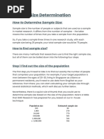Krejcieand Morgan Sample Size Determination Table | PDF | Art | Computers