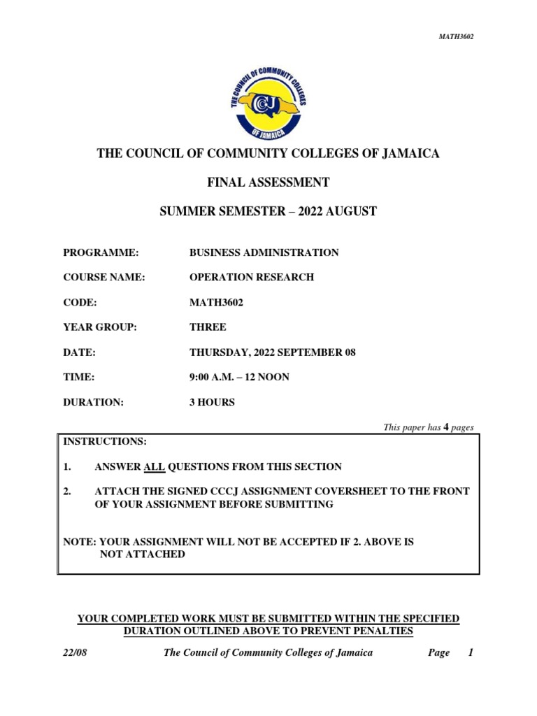 Operation Research Sec B | PDF | Mathematics | Applied Mathematics