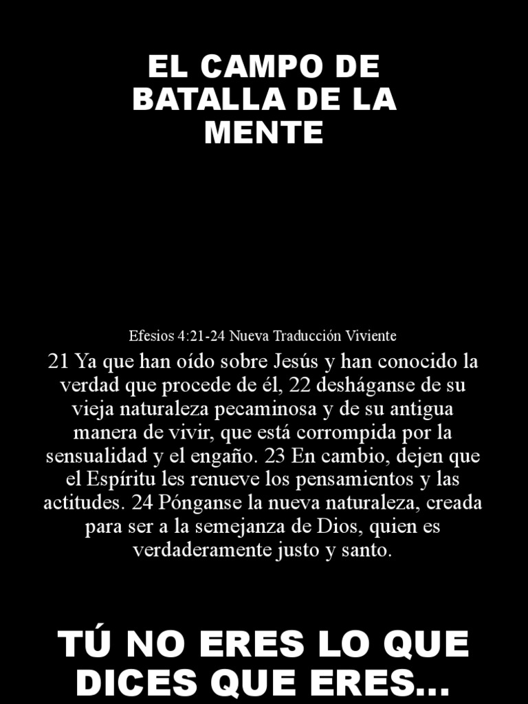 El Campo de Batalla de La Mente | PDF