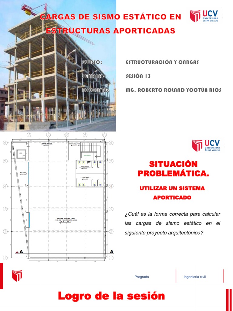 Sesión 13-Carga Sísmica Estática | PDF | Hormigón | edificio