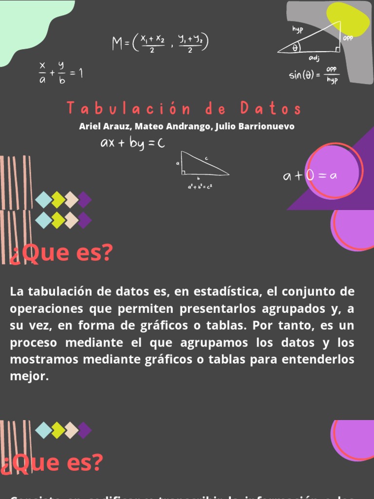 Tabulación de Datos | PDF | Desviación Estándar | Informática