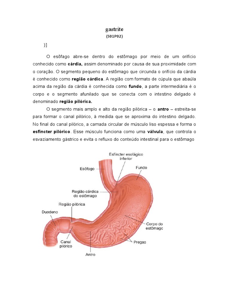 SOI IV - APG S01P02 - Gastrite | PDF | Estômago | Aspirina