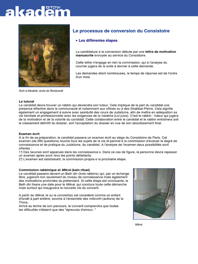 Conversions Au Judaisme | PDF | Mitzvah | Religions abrahamiques