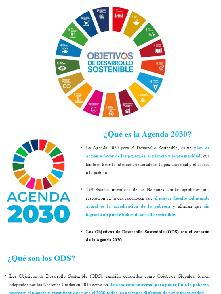 ODS Presentación | PDF | Sustentabilidad | Economias