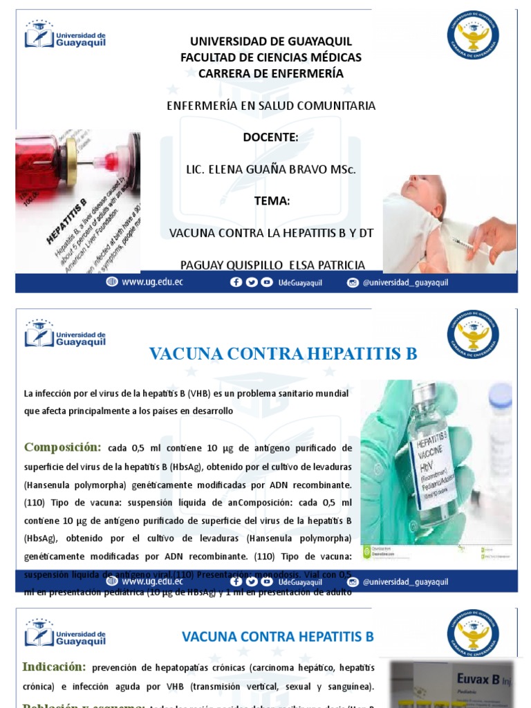 Vacuna de Hepatitis B y Dt-Paguay Quispillo Elsa Patricia | PDF ...