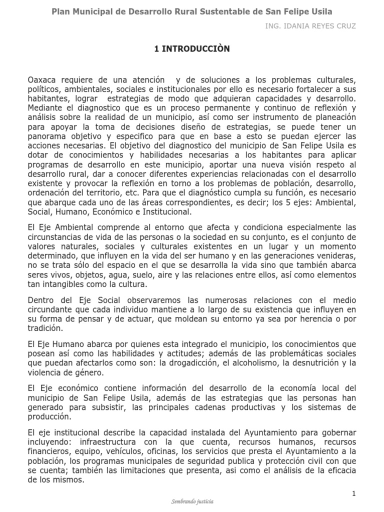 1 Introducciòn: Ing. Idania Reyes Cruz | PDF | Planificación | Entorno ...