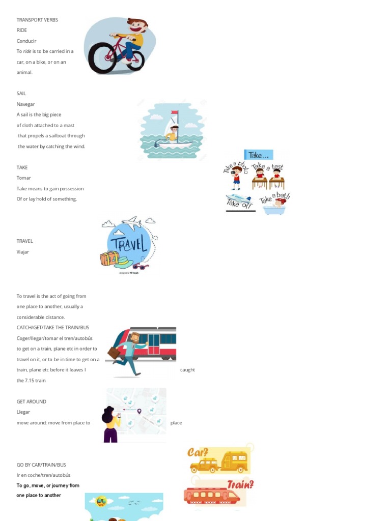 Transport Verbs | Download Free PDF | Passenger | Transport