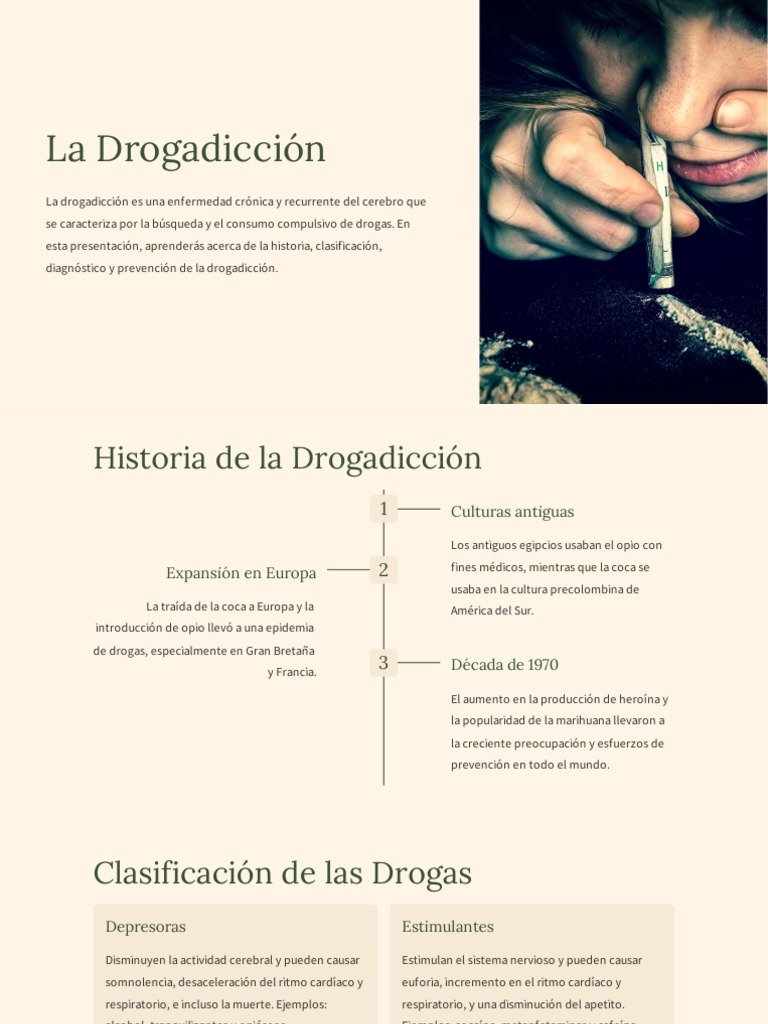 La Drogadiccion | PDF | La dependencia de sustancias | Cannabis (Droga)