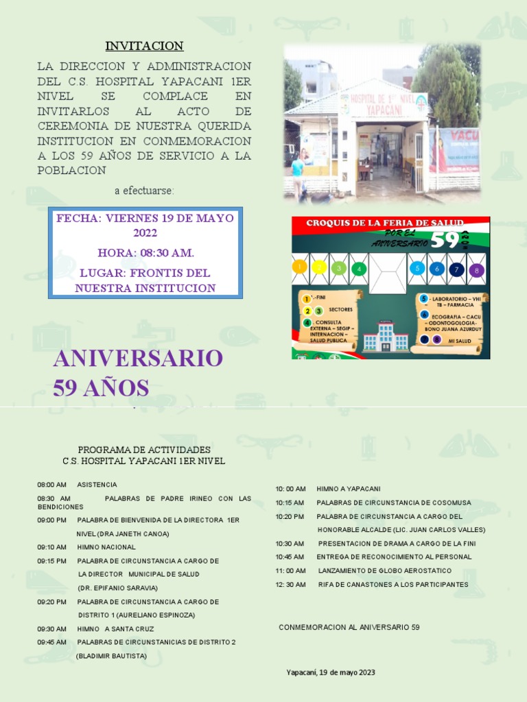 Programa de Aniversario | PDF
