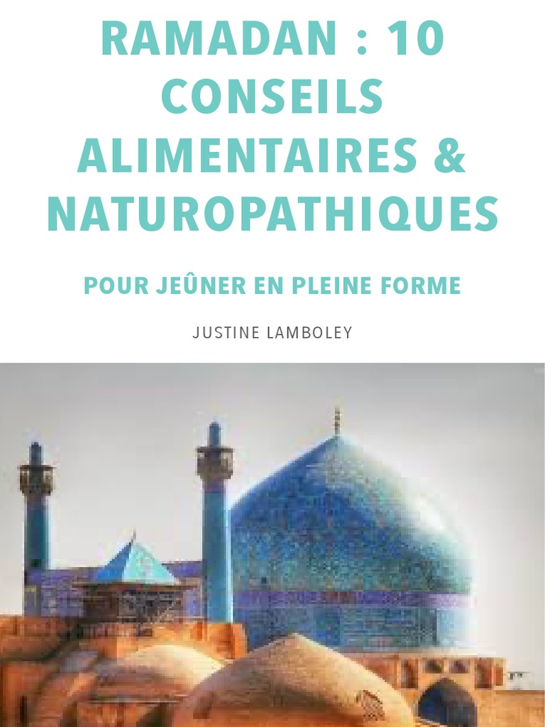 Conseils Jeûne Ramadan: Nutrition & Santé | PDF | Jeûne | Ramadan
