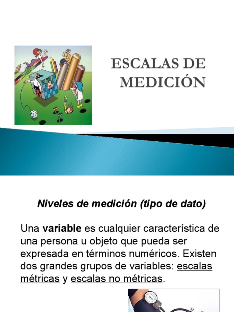 Escalas de Medicion | Descargar gratis PDF | Nivel de medida | Medición