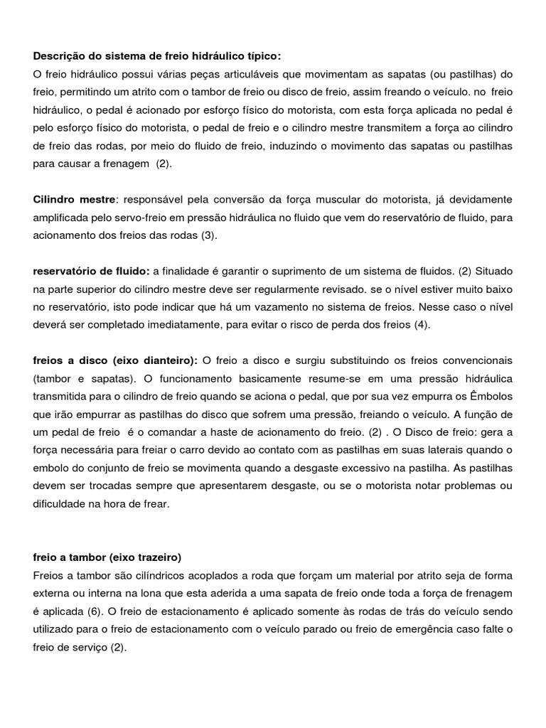 Exerci Cio | PDF | Freio | Engenharia Mecânica