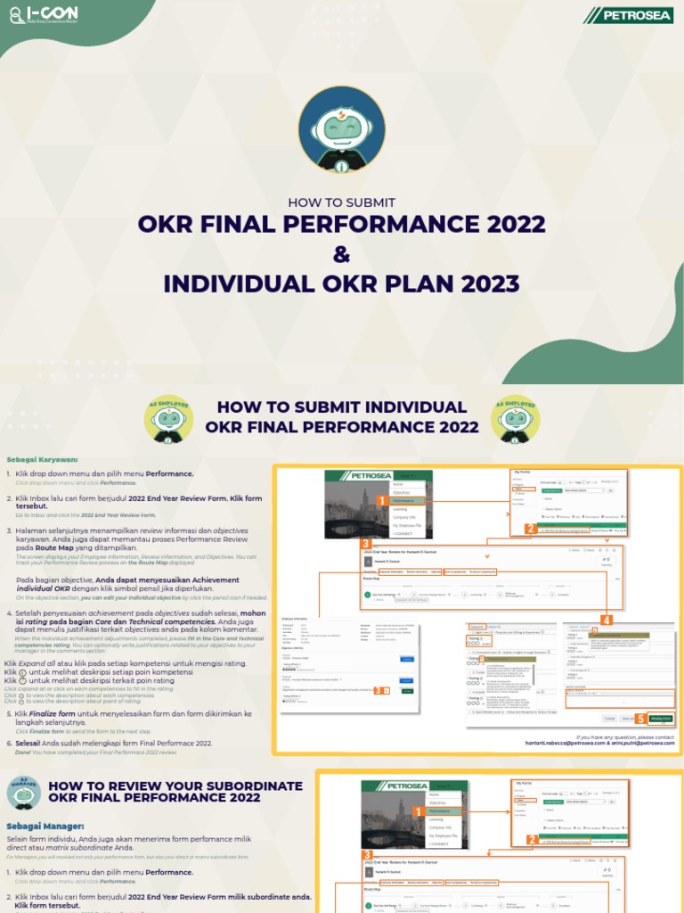 INFOGRAFIS Okr Plan 2023 Dan Performance 202 | PDF