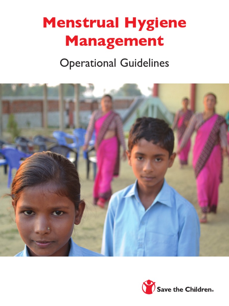 Menstrual Hygiene Management Operational Guidelines | PDF | Wash | Menstruation