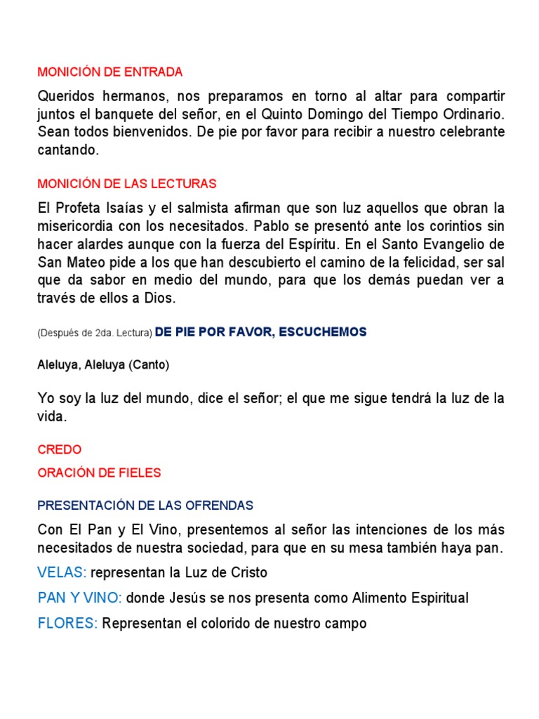 Moniciones | PDF | Arte | Religión y espiritualidad