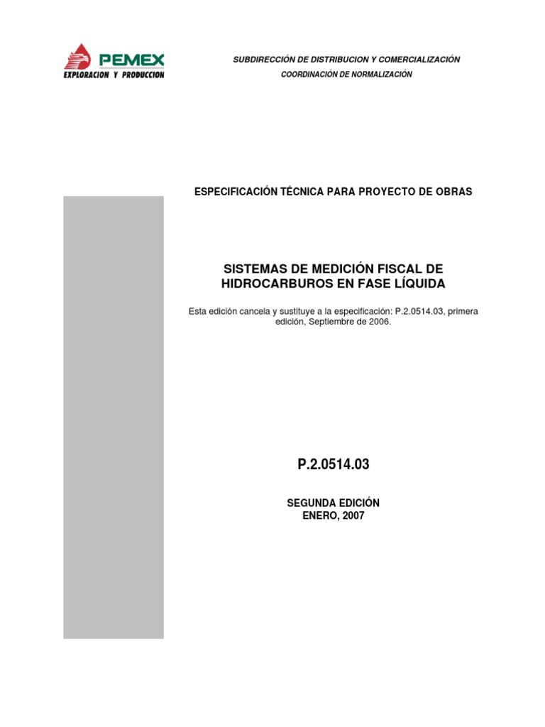 P.2.0514.03-2007 - Sistema de Medici (On Fiscal de Hidrocarburos en ...