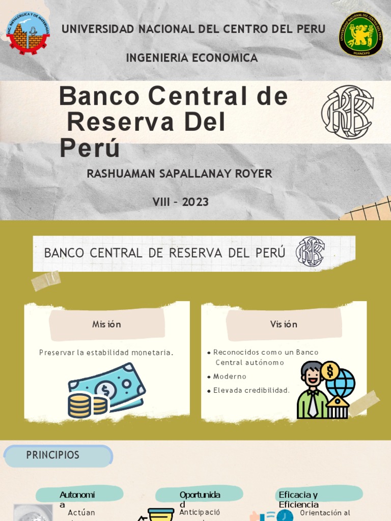 Banco Central Reserva Del Peru - InG ECONOMICA | PDF | Bancos centrales ...