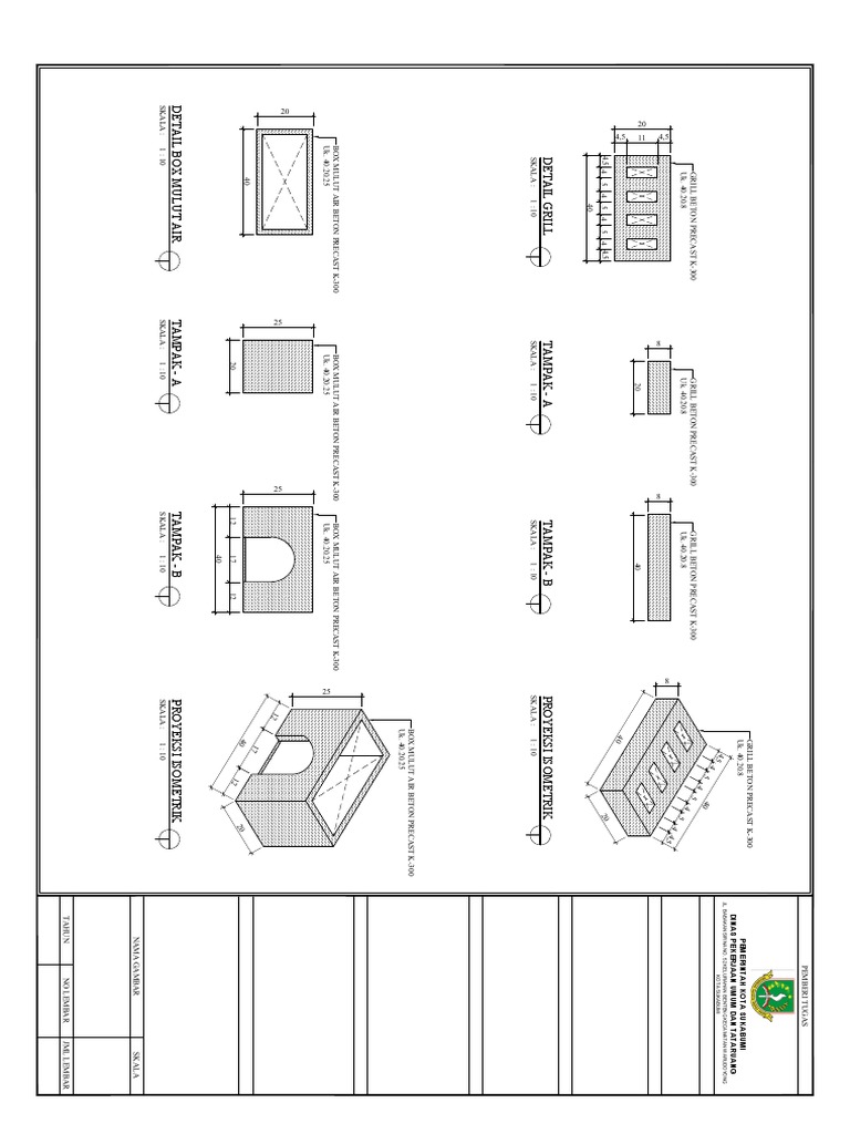 Detail Inlet Grill Beton | PDF
