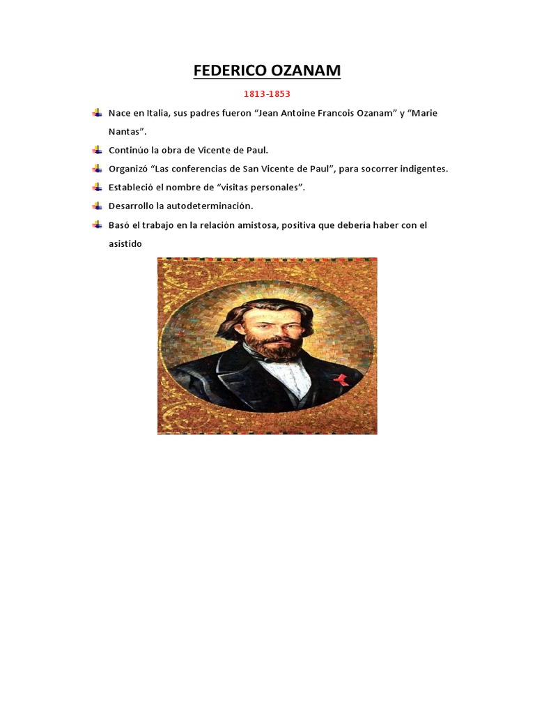 Federico Ozanam | PDF | Arte | Historia