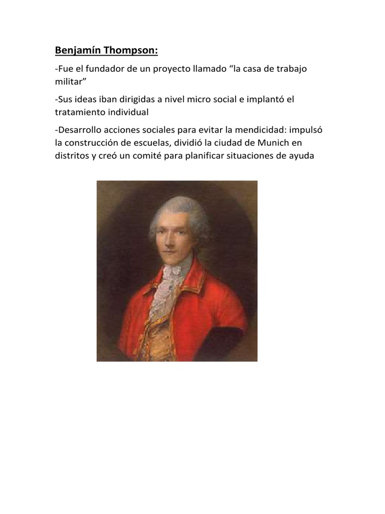 Benjamín Thompson | PDF