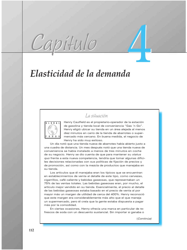 Cap 4 Elasticidad | PDF | Oferta y demanda | Elasticidad (economía)