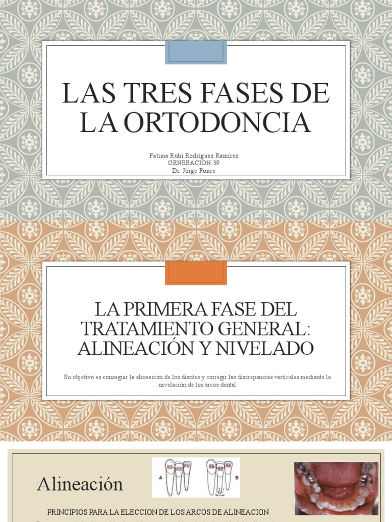 Las Tres Fases de La Ortodoncia | PDF | Ortodoncia | Diente
