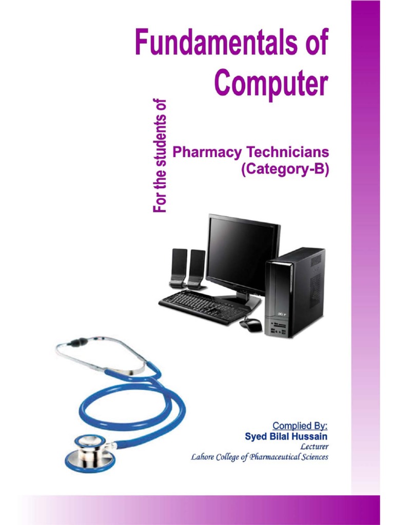 Computer Fundamentals for Pharmacy Tech | PDF | Spreadsheet | Operating ...