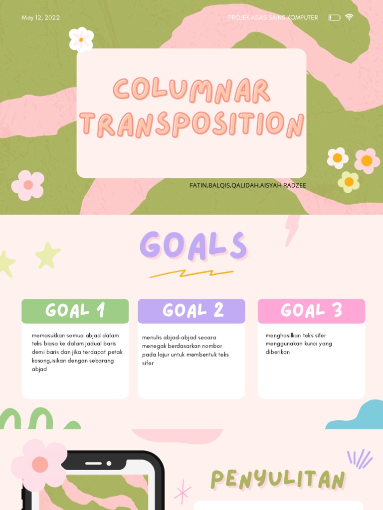 Columnar Transposition Cipher | PDF