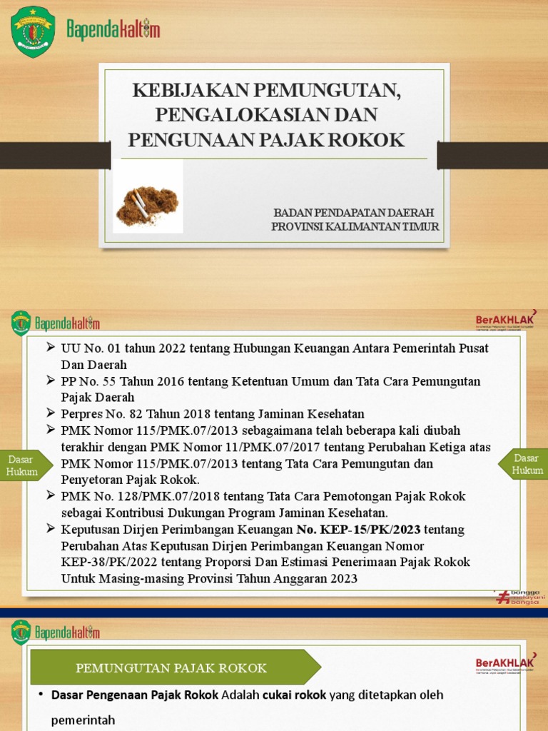 PAJAK ROKOK Provinsi | PDF