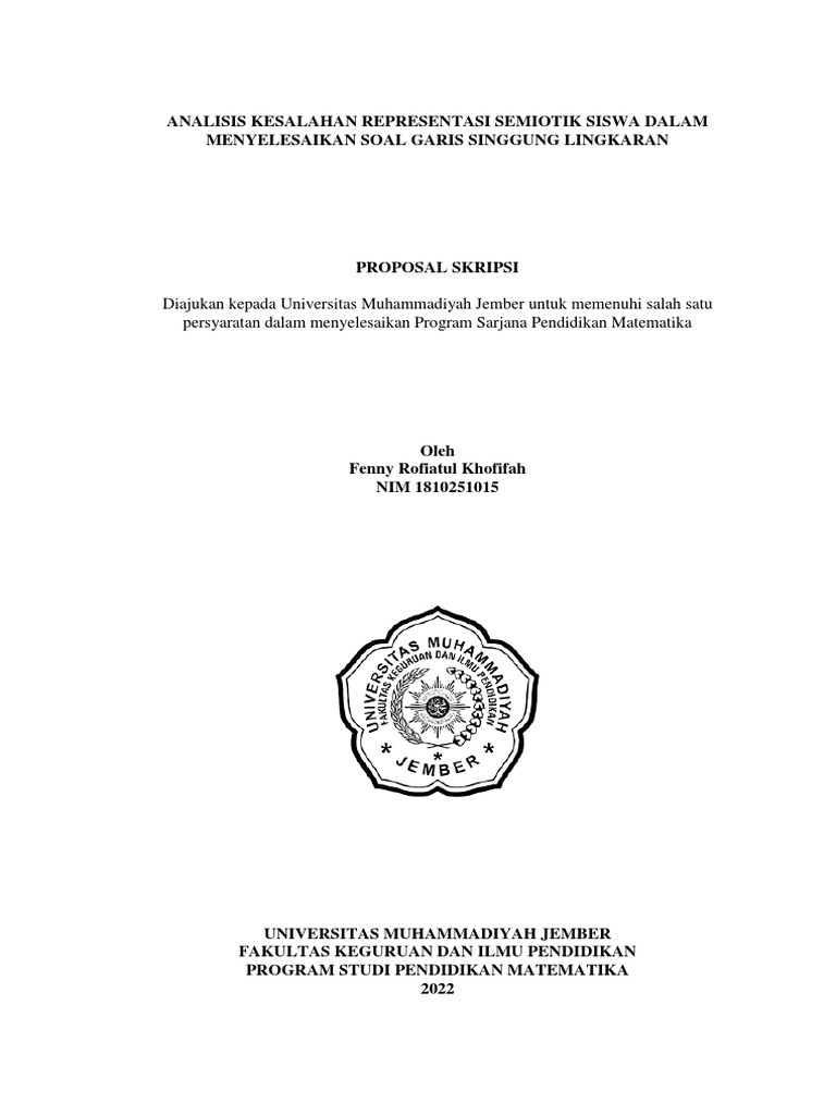 Proposal Skripsi Fenny - Revisi Sempro New | PDF